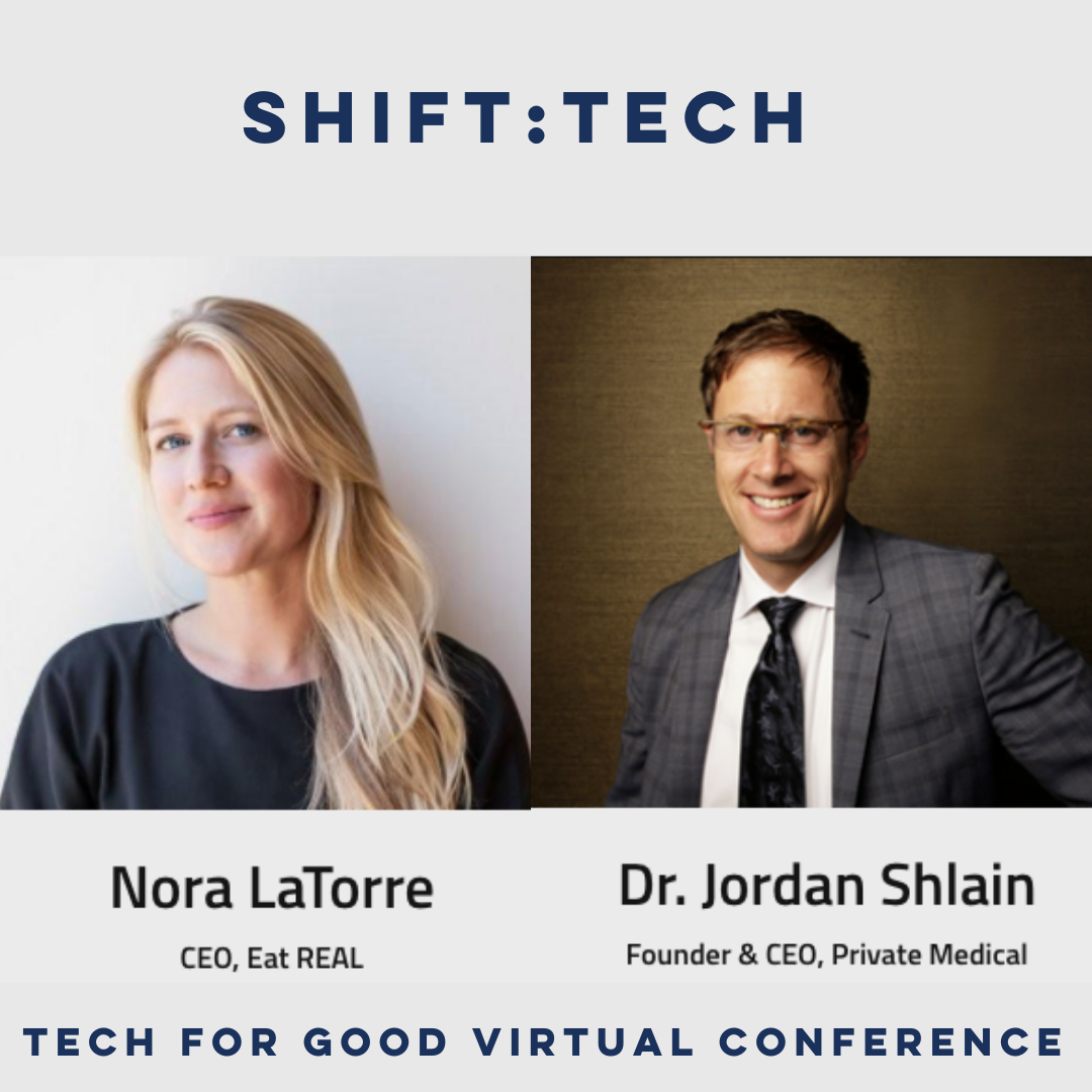 SHIFT:TECH Tech for Good Virtual Conference - Eat Real Certified